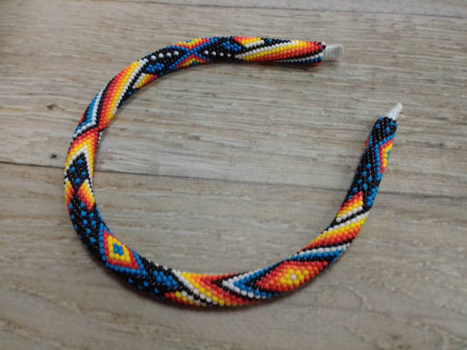 Thin Beaded Headbandnative American Patternbaby Girls&womens - Etsy