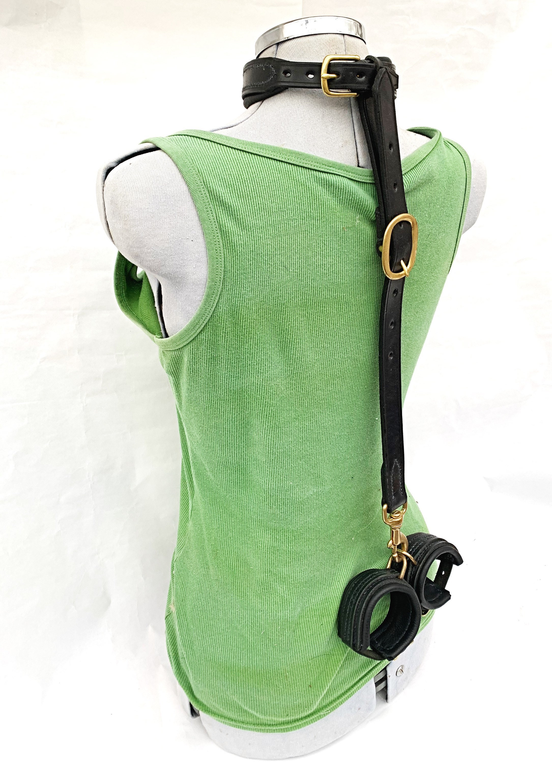 Neck to Wrist Restraints Leather Bdsm Restraints Neck to - Etsy UK