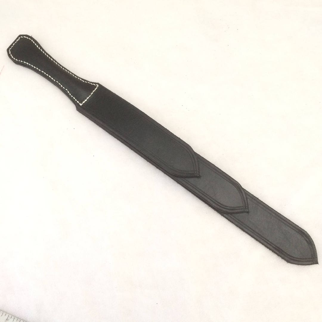 Leather Slapper, Bdsm Leather Slapper, Bdsm Leather Paddle, Black ...
