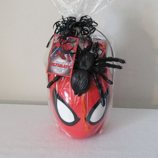 Spiderman Valentines Basket - Etsy