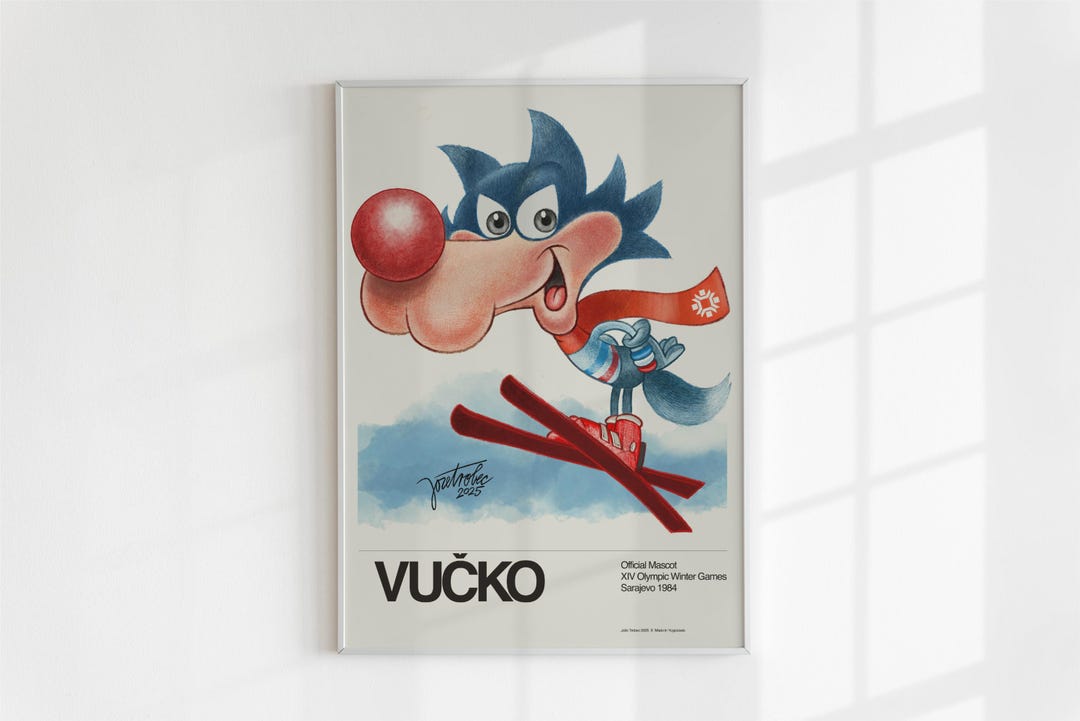 Original Vucko Sarajevo 1984 Yugoslavia Poster, Giclée Print - Etsy