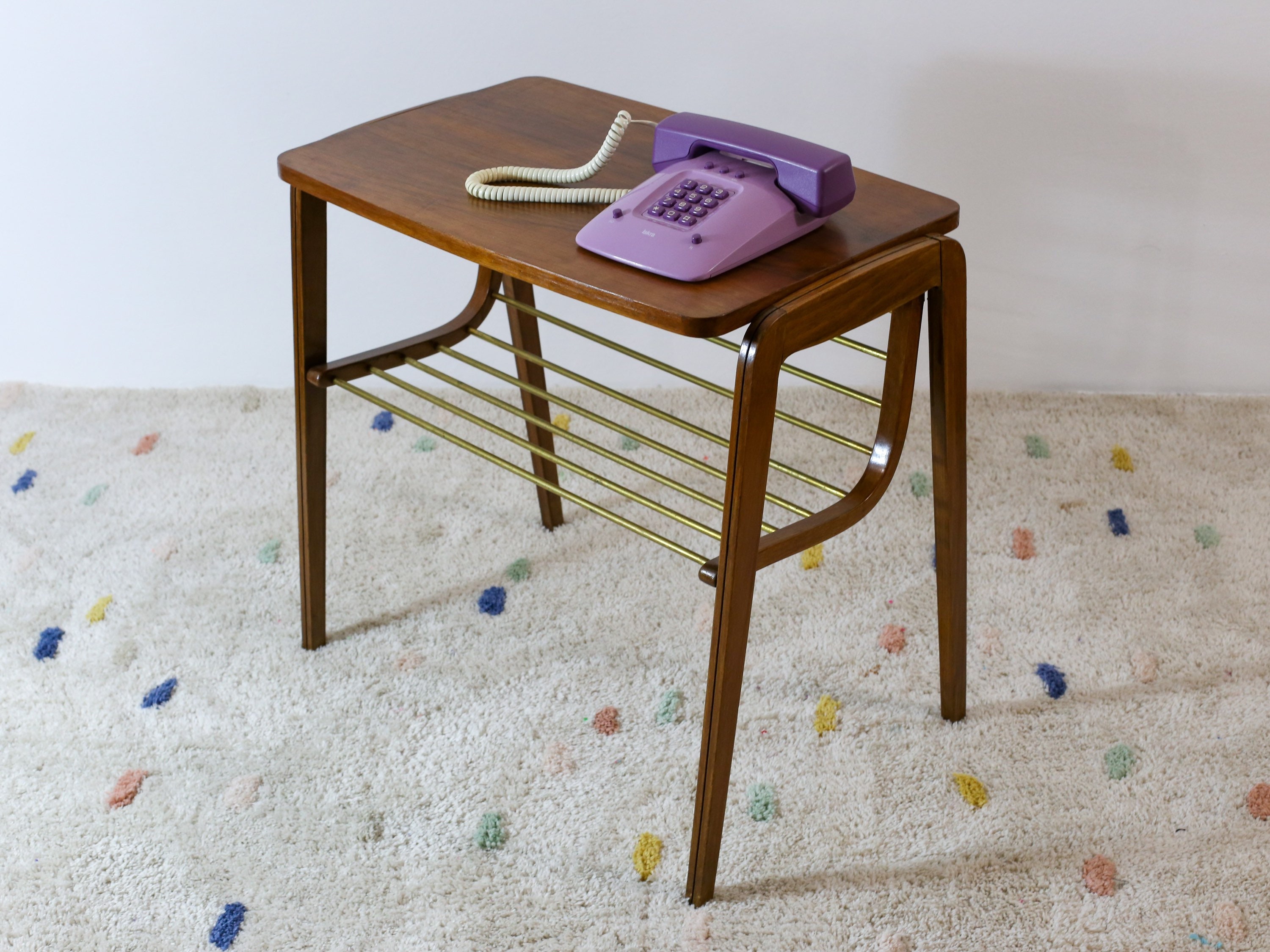 Mid Century 70s Side Table / Mid Century Stand / Made in - Etsy