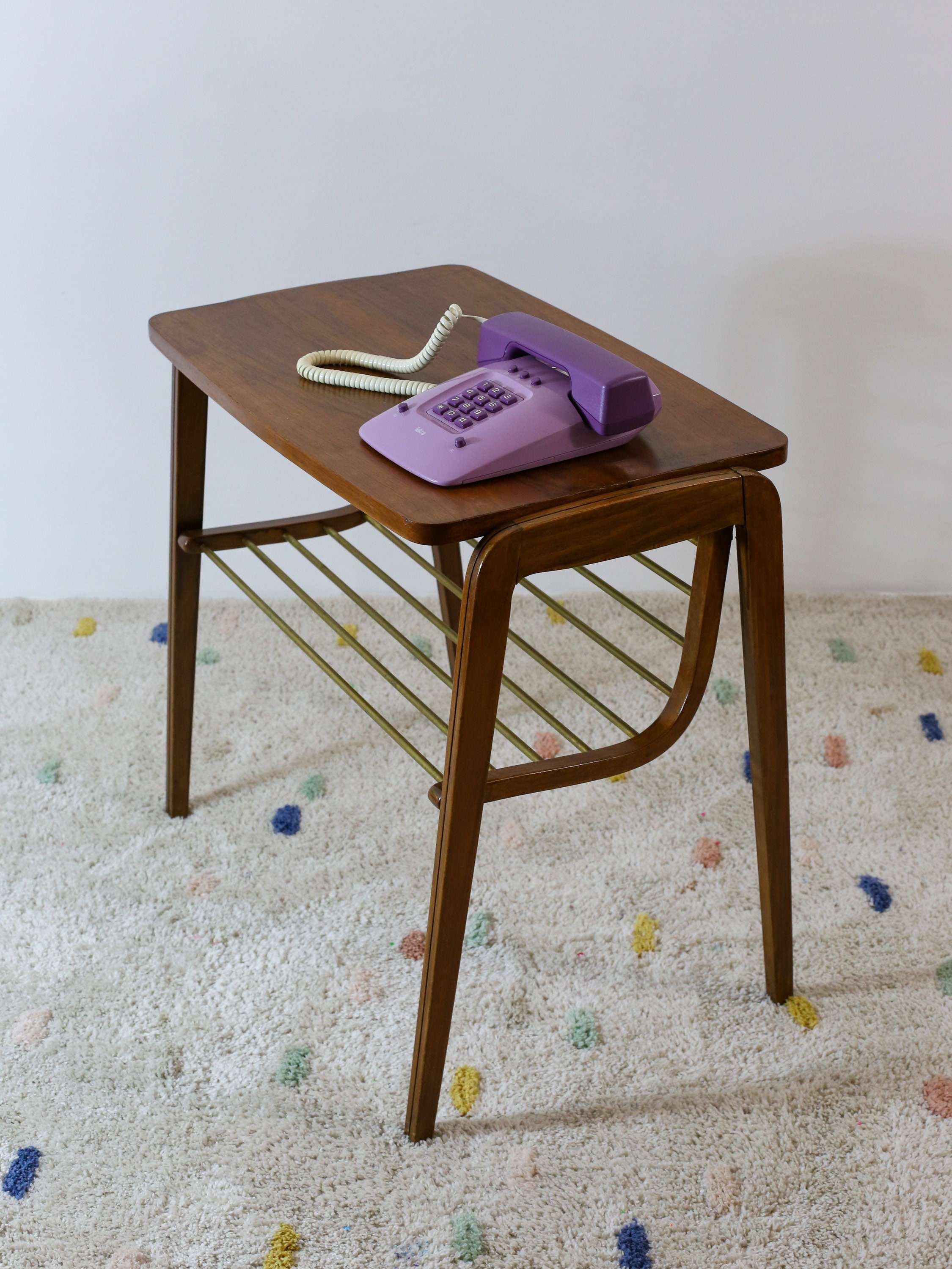 Mid Century 70s Side Table / Mid Century Stand / Made in - Etsy