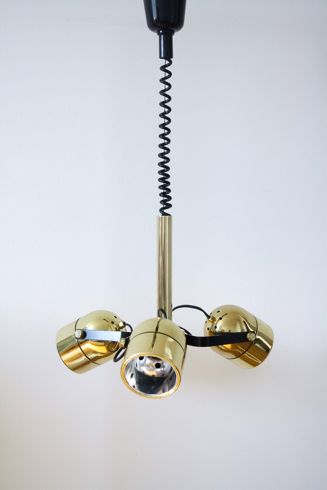 Vintage Brass Sputnik Lamp: 70s Space Age Pendant Light - Etsy