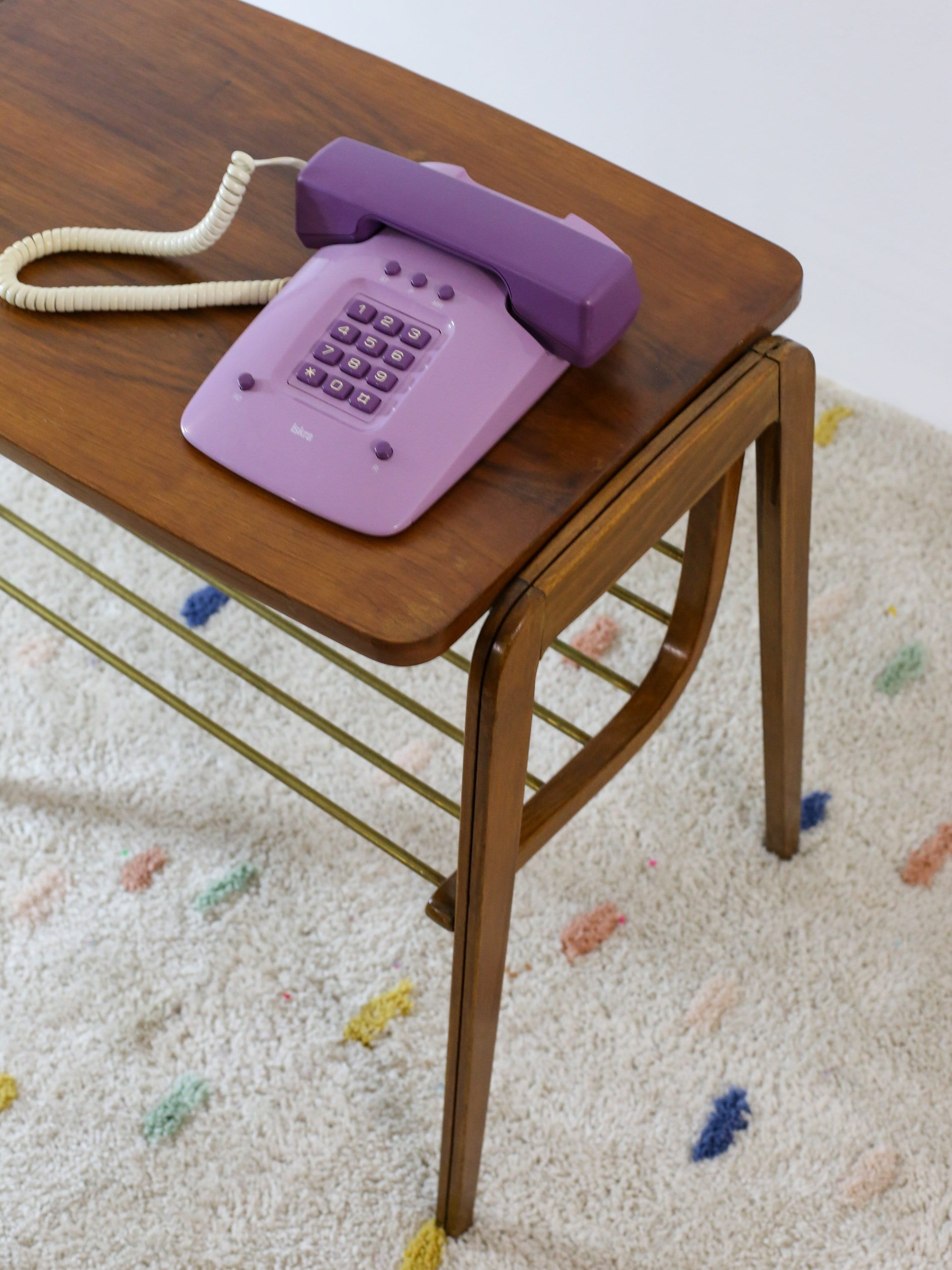 Mid Century 70s Side Table / Mid Century Stand / Made in - Etsy