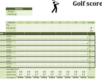 Advanced Stats: Golf Printable Scorecard and Tracker - Etsy