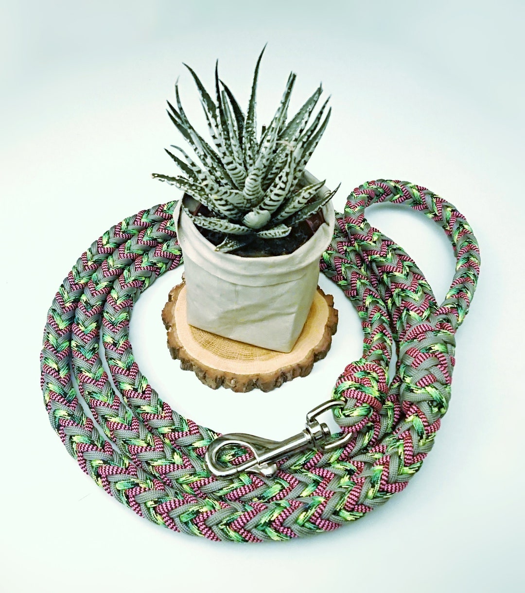 Thick Herringbone Braid // Custom Made Square Braid Leash Durable ...