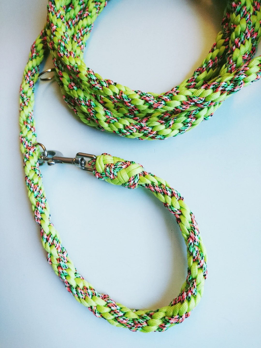 Kumihimo Paracord Leash, Long Adjustable Round Lead, Multi-purpose ...