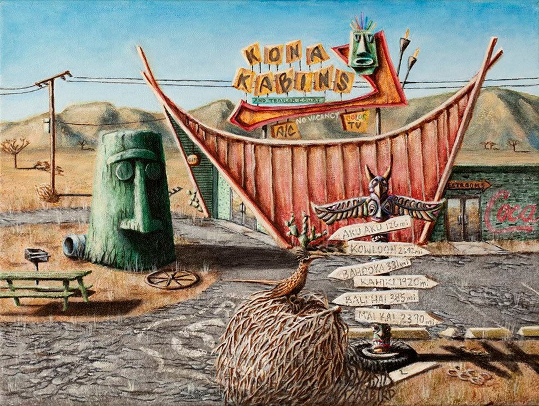 GICLEÉ CANVAS PRINT "headicus Giganticus" Tiki Oasis Arizona Art Show ...