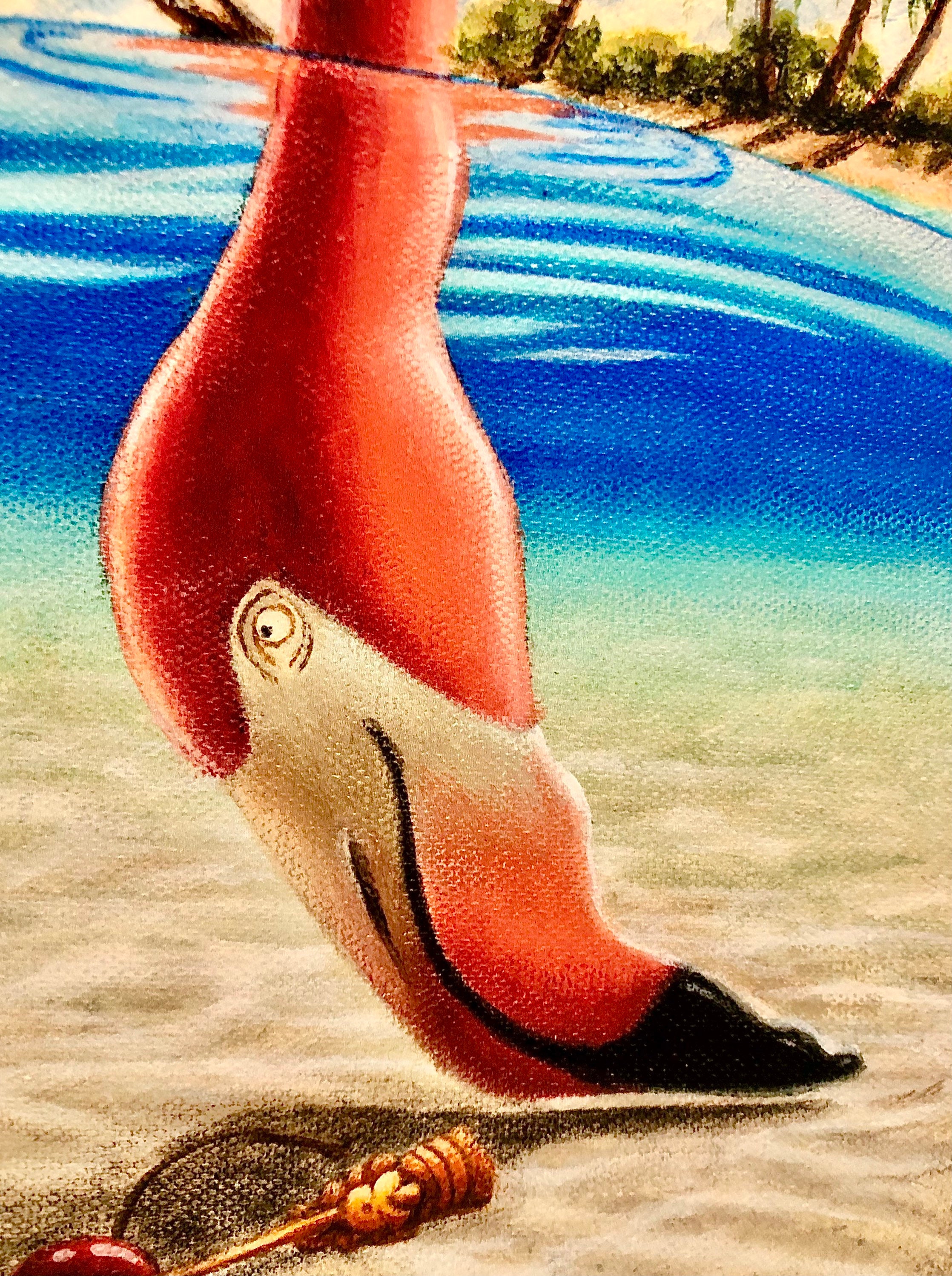 11”x17" PAPER PRINT "shrimp Cocktail" Flamingo Shrimp Tiki Bob Mug ...