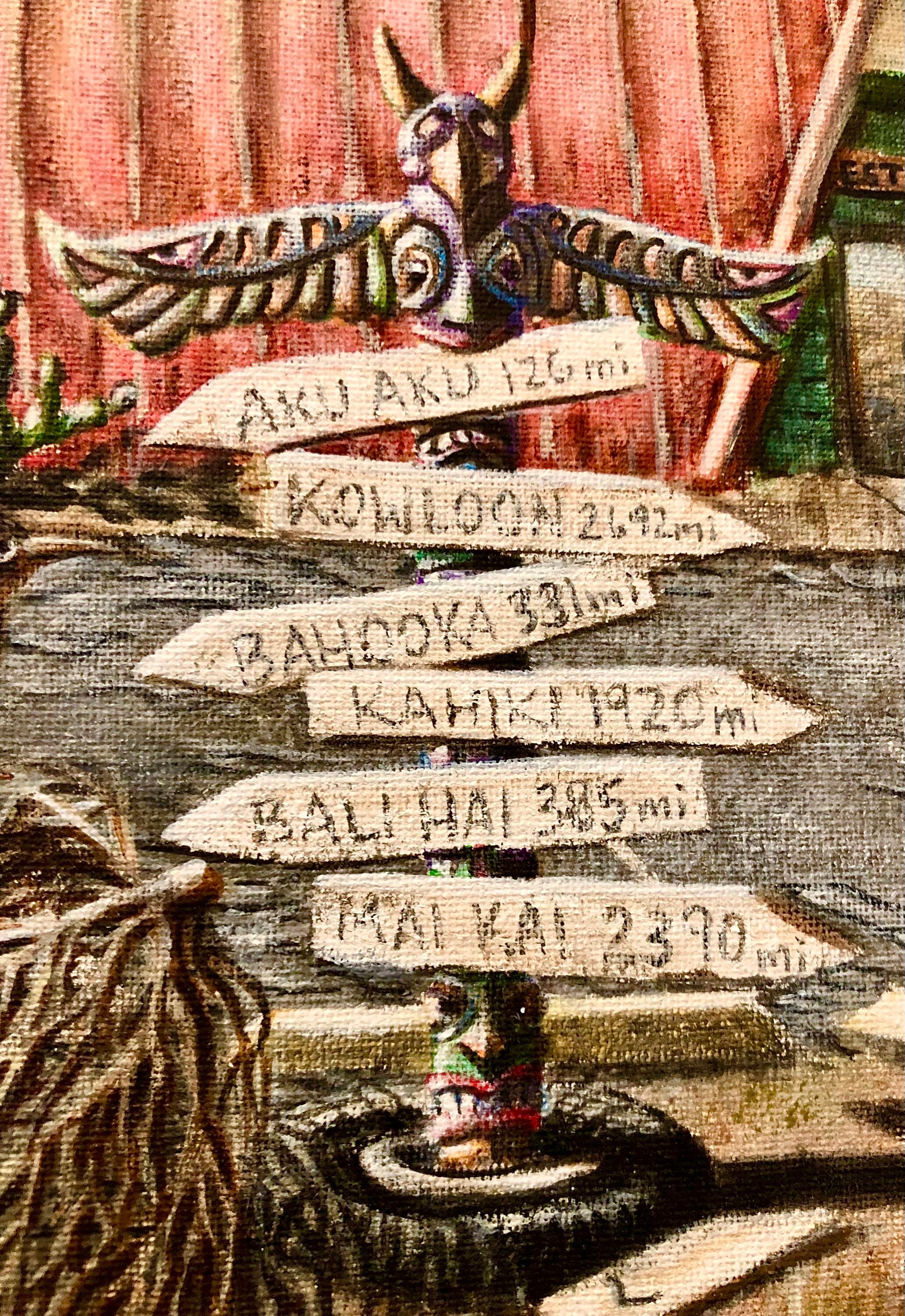 11"x17" PAPER PRINT "headicus Giganticus" Tiki Oasis Arizona Art Show ...