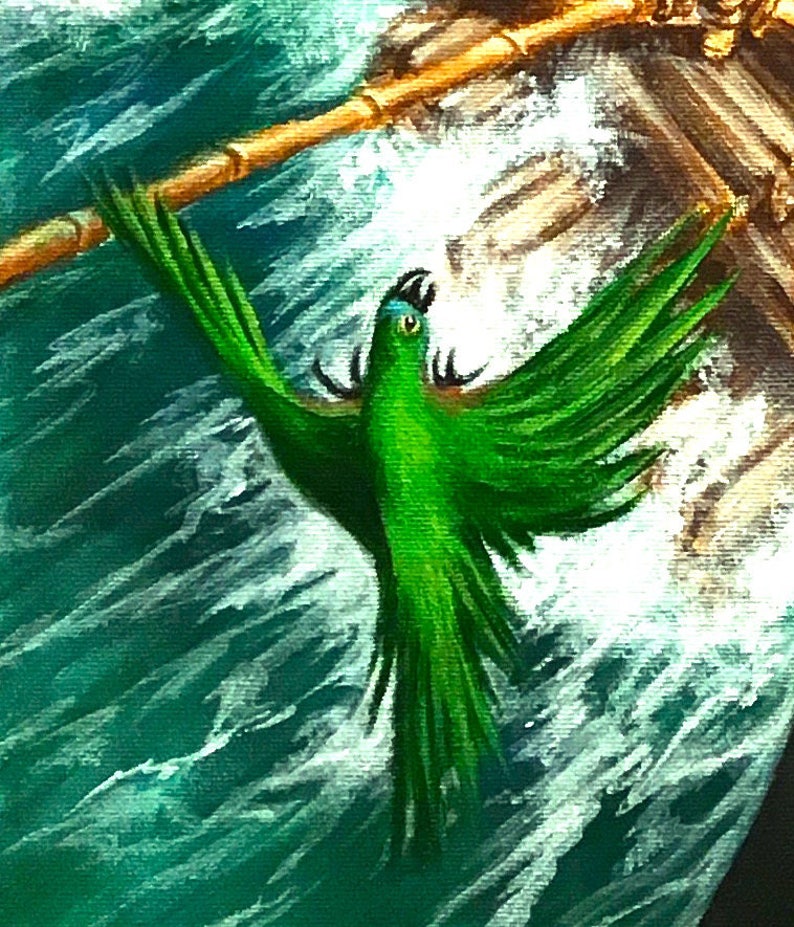 PAPER PRINT Kon Tiki Raft Expedition Thor Heyerdahl Easter Island ...