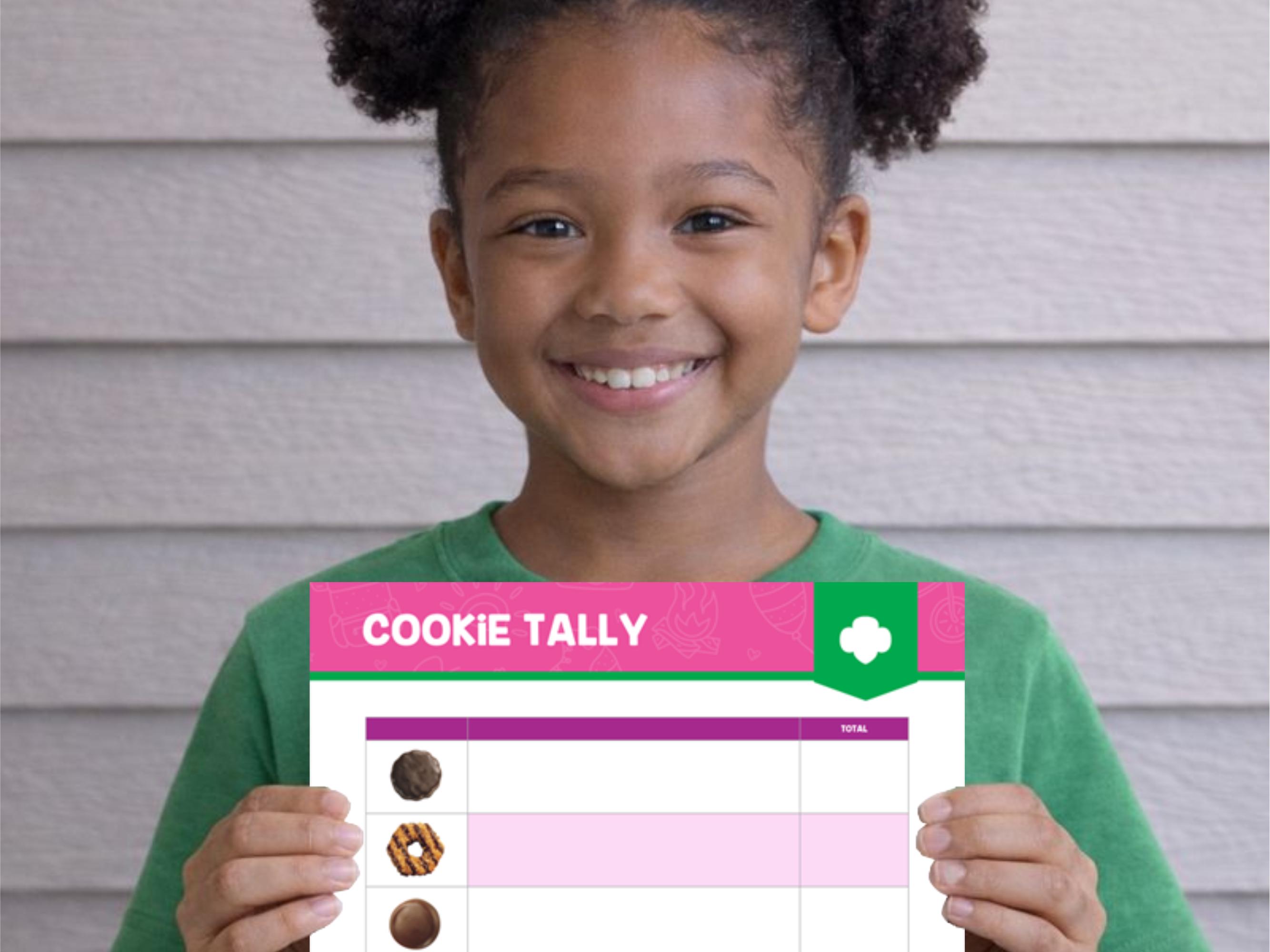Cookie Tally Sheet Printable | Girl Scout | Troop Leader Cookie Count ...