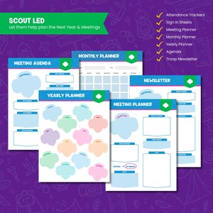 Daisy Troop Leader Planner Printable | Girl Scout Binder, Cookie Season ...