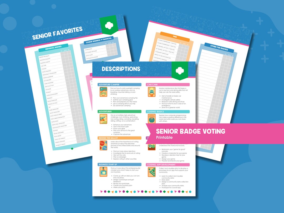 Senior Badge Voting | Girl Scouts | Troop Leader | GS | Girl Led ...