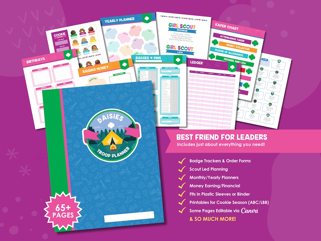 Daisies Troop Planner Daisy 8.5 X 11 Troop Leader Girl Scouts GS Girl ...