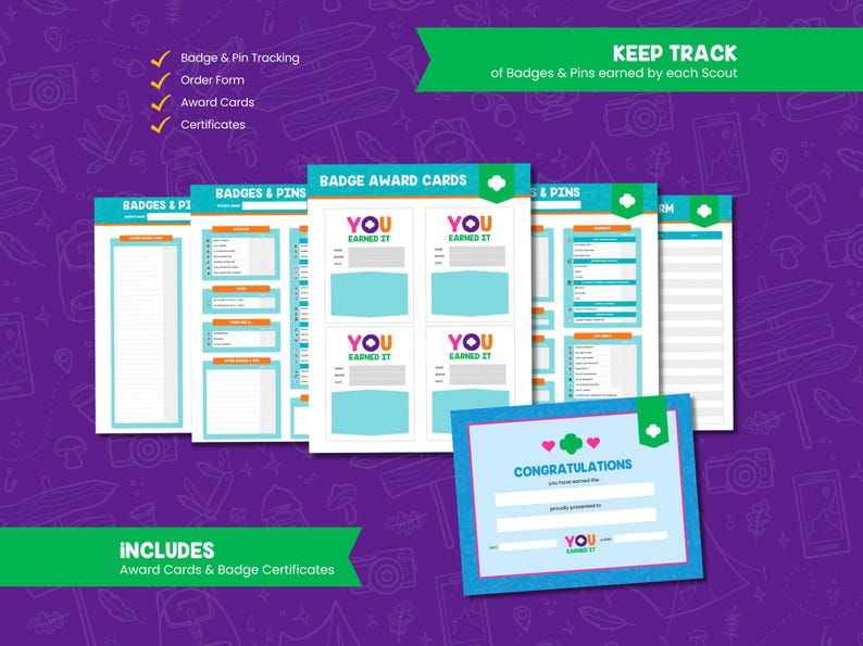 Daisy Troop Leader Planner Printable | Girl Scout Binder, Cookie Season ...