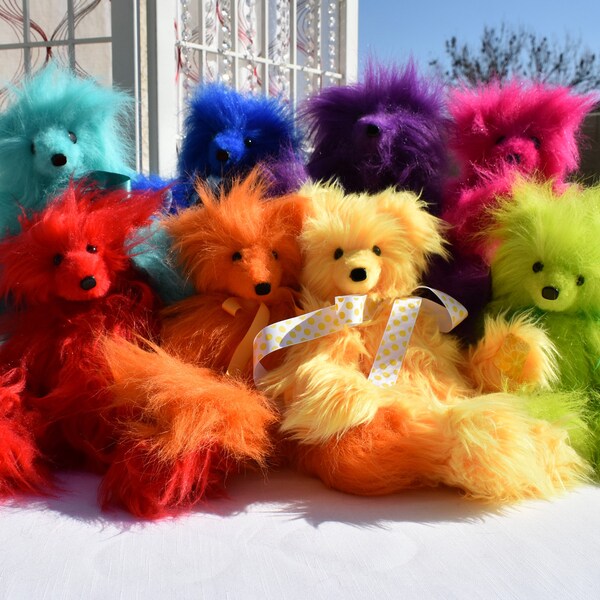 Yellow Teddy Bear - Etsy