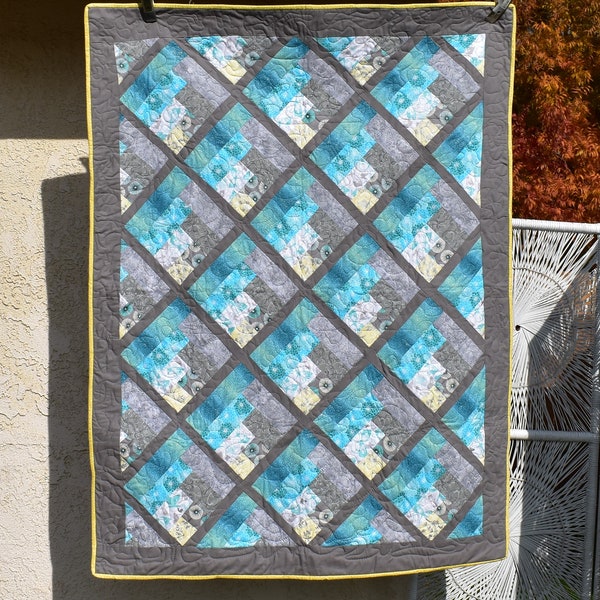 Yellow Gray Teal - Etsy