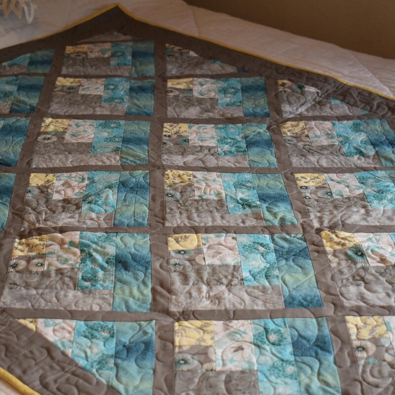 Teal Yellow Gray - Etsy