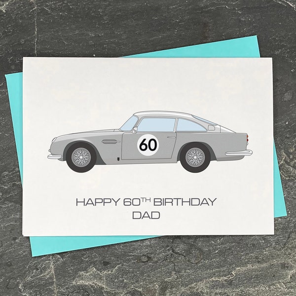 Aston Martin Birthday Cards - Etsy UK