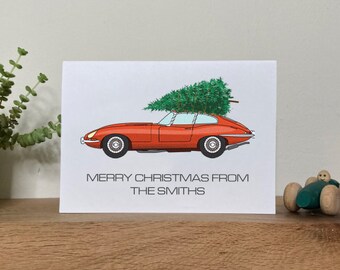 Classic Car Christmas Cards - Etsy