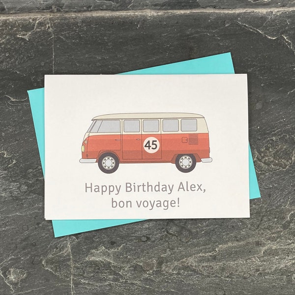 Vw Bus Card - Etsy