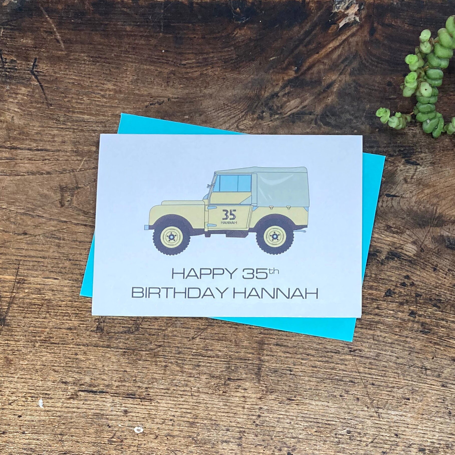 Land Rover Series 1 Personalised Birthday Card Any Age and - Etsy