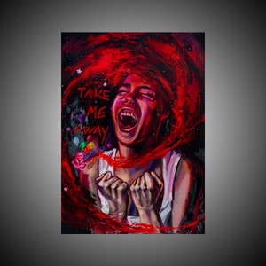Scream II., Oil Painting, Surreal, Surrealism, Gothic Hame Decor ...