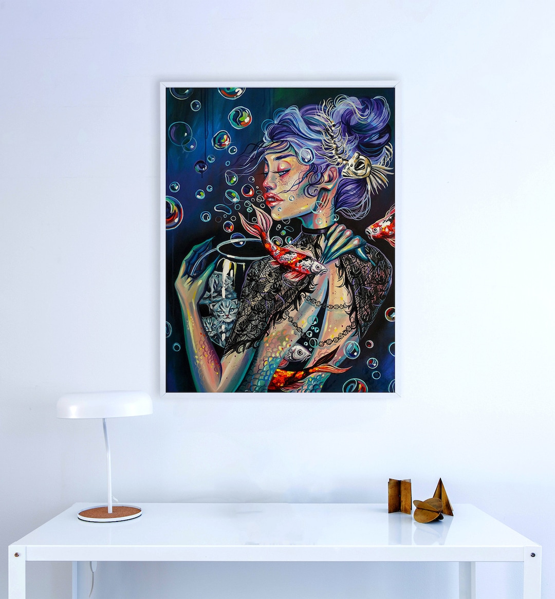 Flying Memories (pisces), Pisces Painting, Pisces, Zodiac Pisces, Cat ...