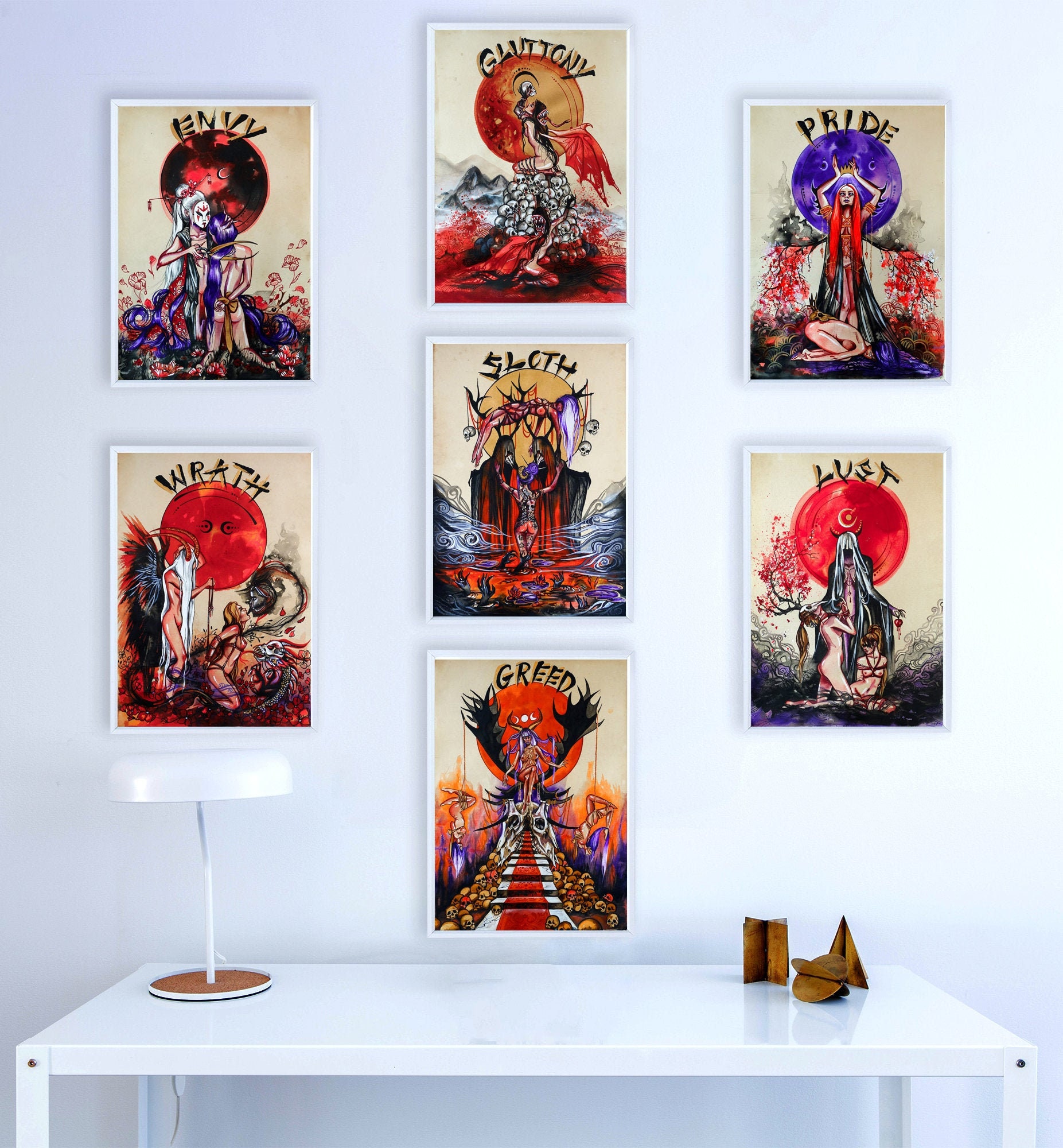 7 Deadly Sins Art Project