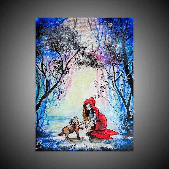 Dark Red Riding Hood Art