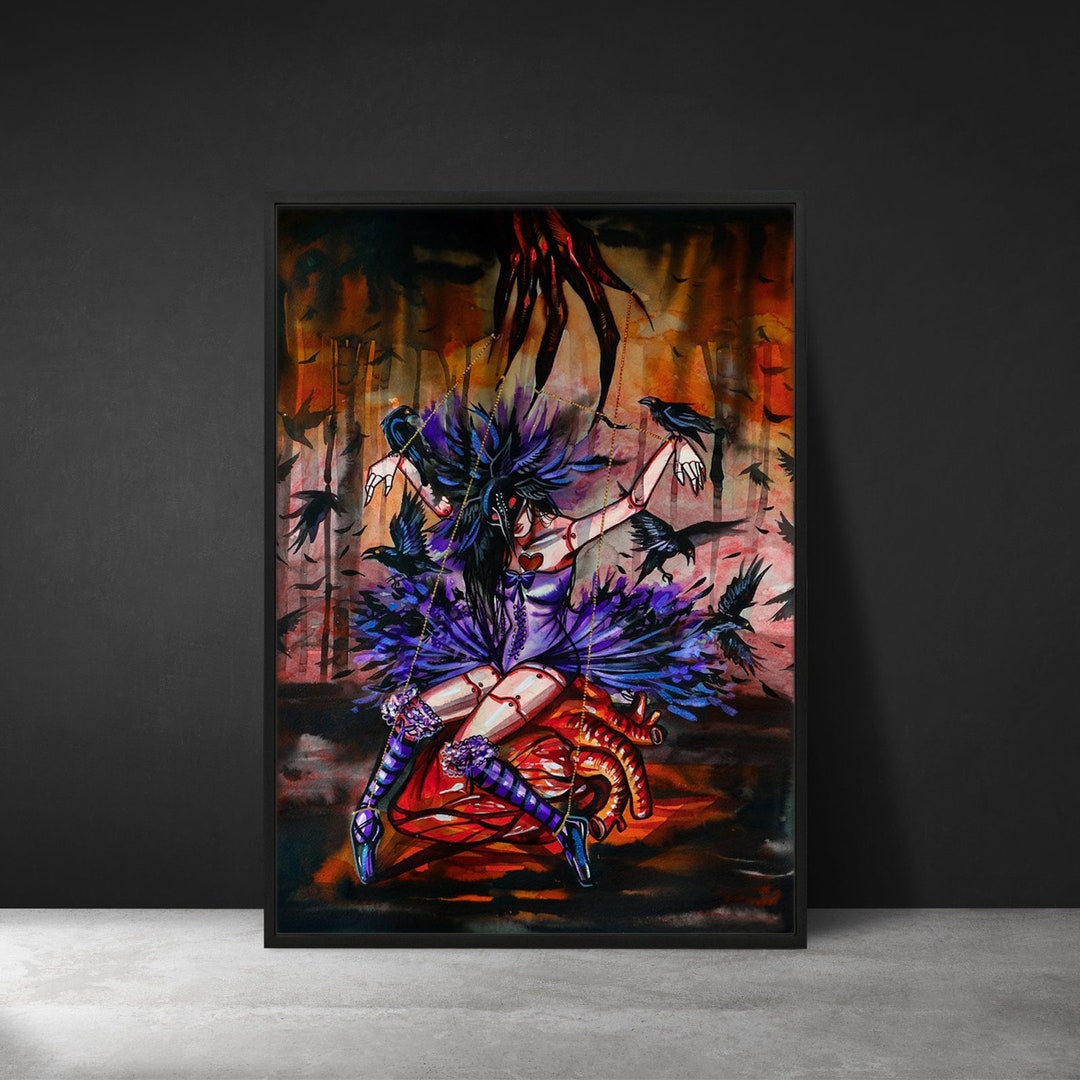 Freedom Illusion Print Gothic Gothic Art Gothic Print - Etsy UK