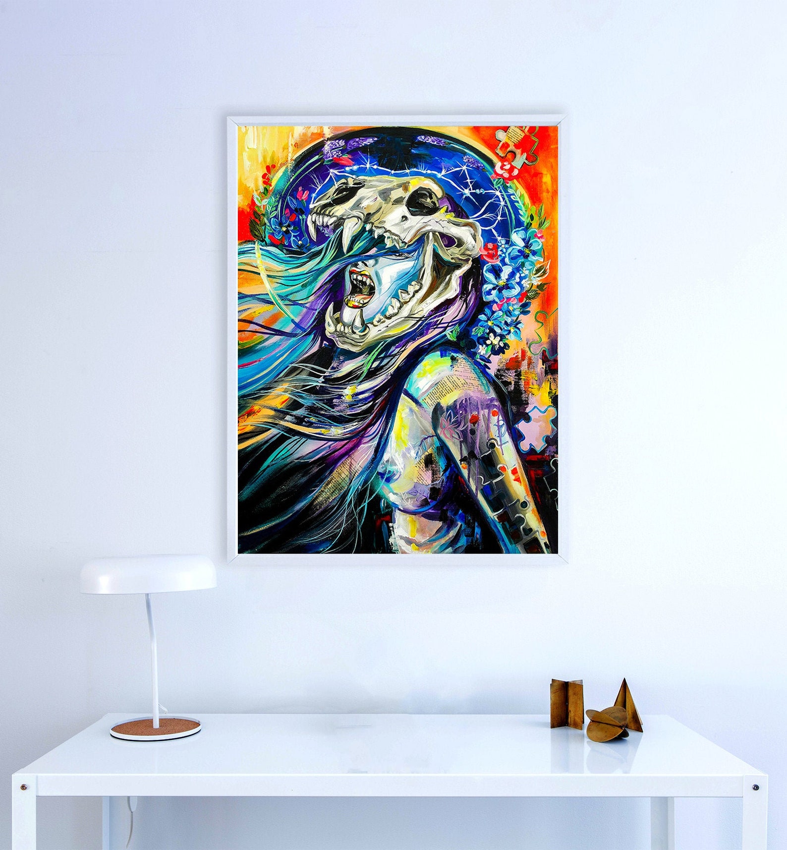 Leo Painting Leo Leo Fine Art Painting Horoscope Painting - Etsy