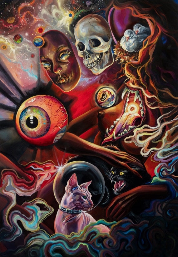 Obra De Arte Surrealista Oscura