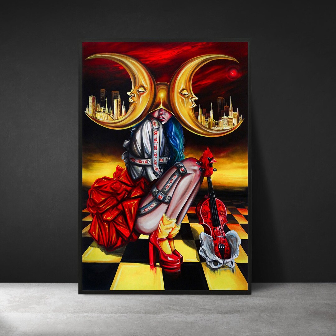 Symphony, Print, Gothic Decor, Dark Art, Macabre Wall Decoration ...