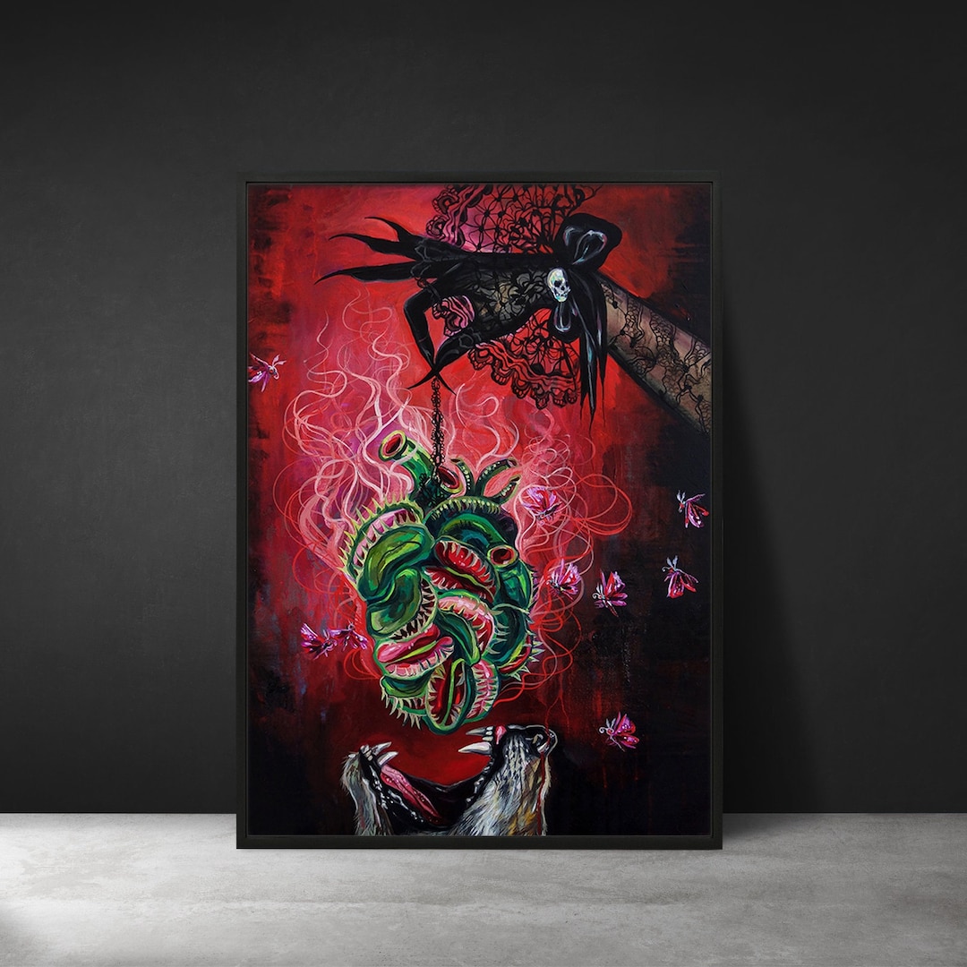Bite, Print, Gothic, Gothic Home Decor, Victorian, Goth Decoration ...