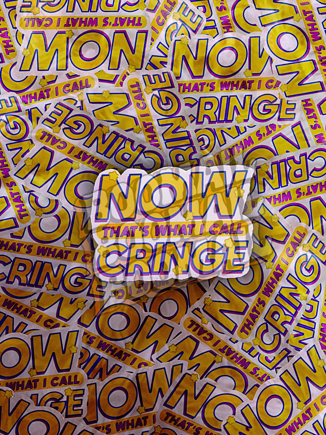 Now That's What I Call CRINGE Sticker - Etsy