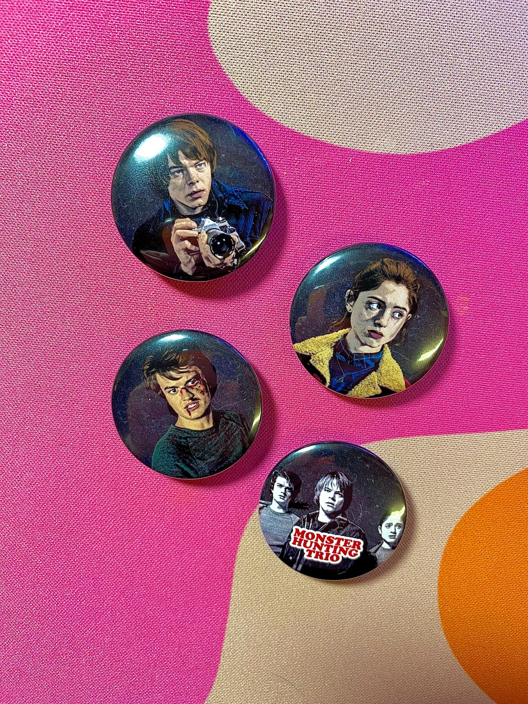 Monster Hunting Trio Button Set - Etsy