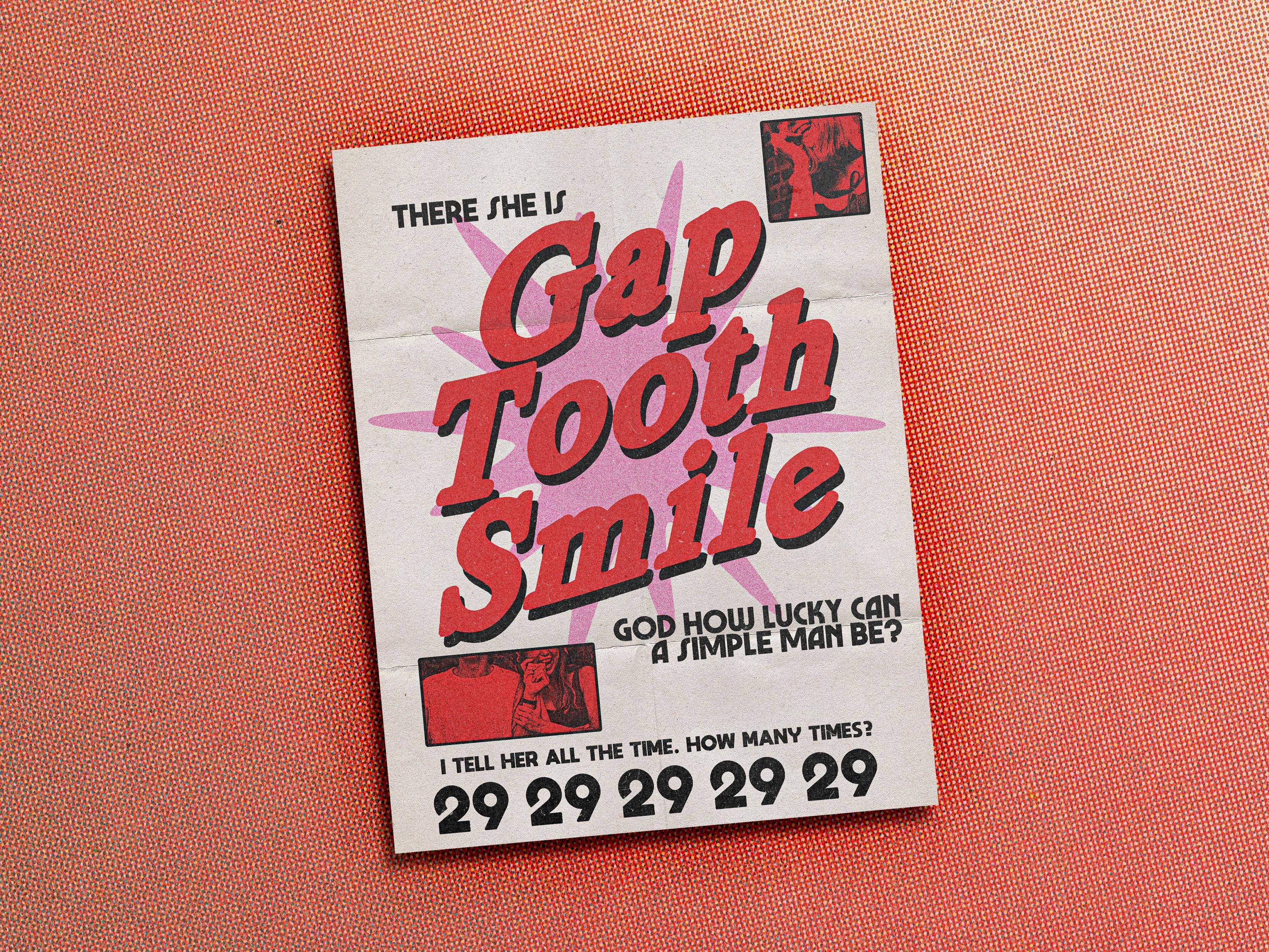 Gap Tooth Smile Poster Print - Etsy
