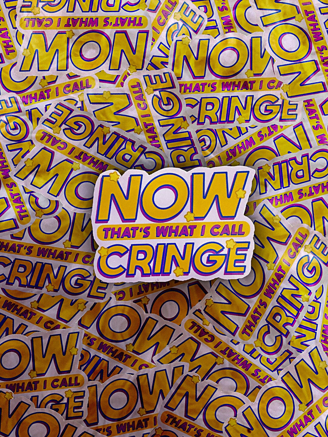 Now That's What I Call CRINGE Sticker - Etsy