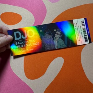Djo Tour Custom Personalized Concert Ticket - Etsy