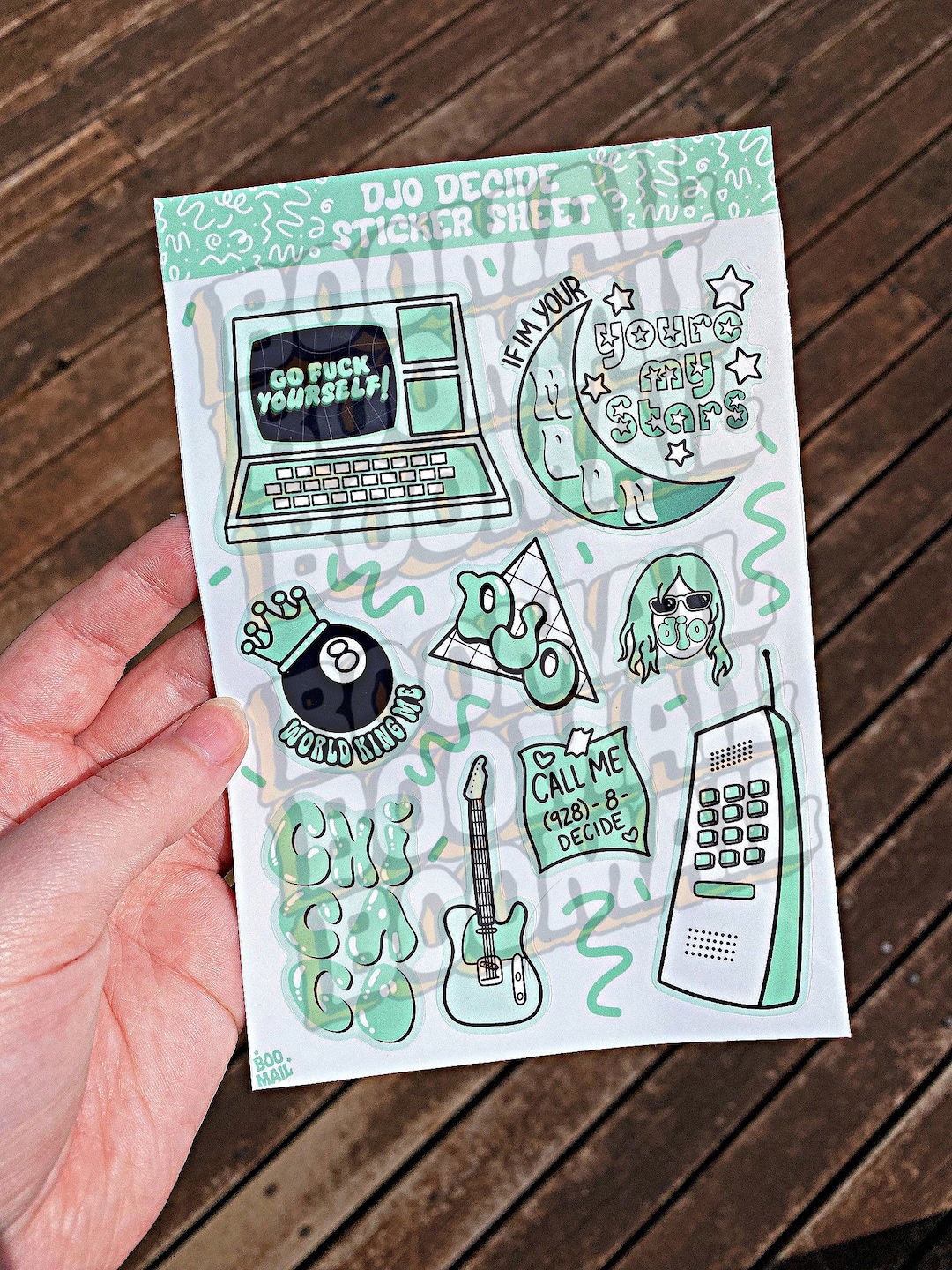 Djo Decide Sticker Sheet - Etsy