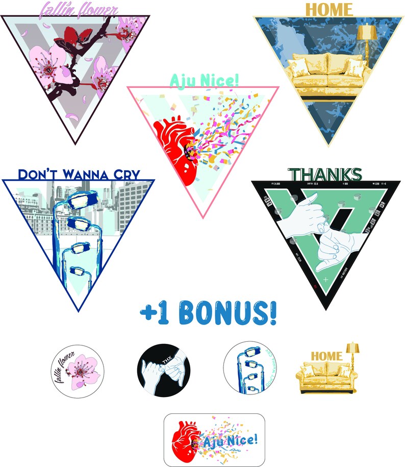 SVT Title Track Sticker Pack Fallin' Flower Set | Etsy