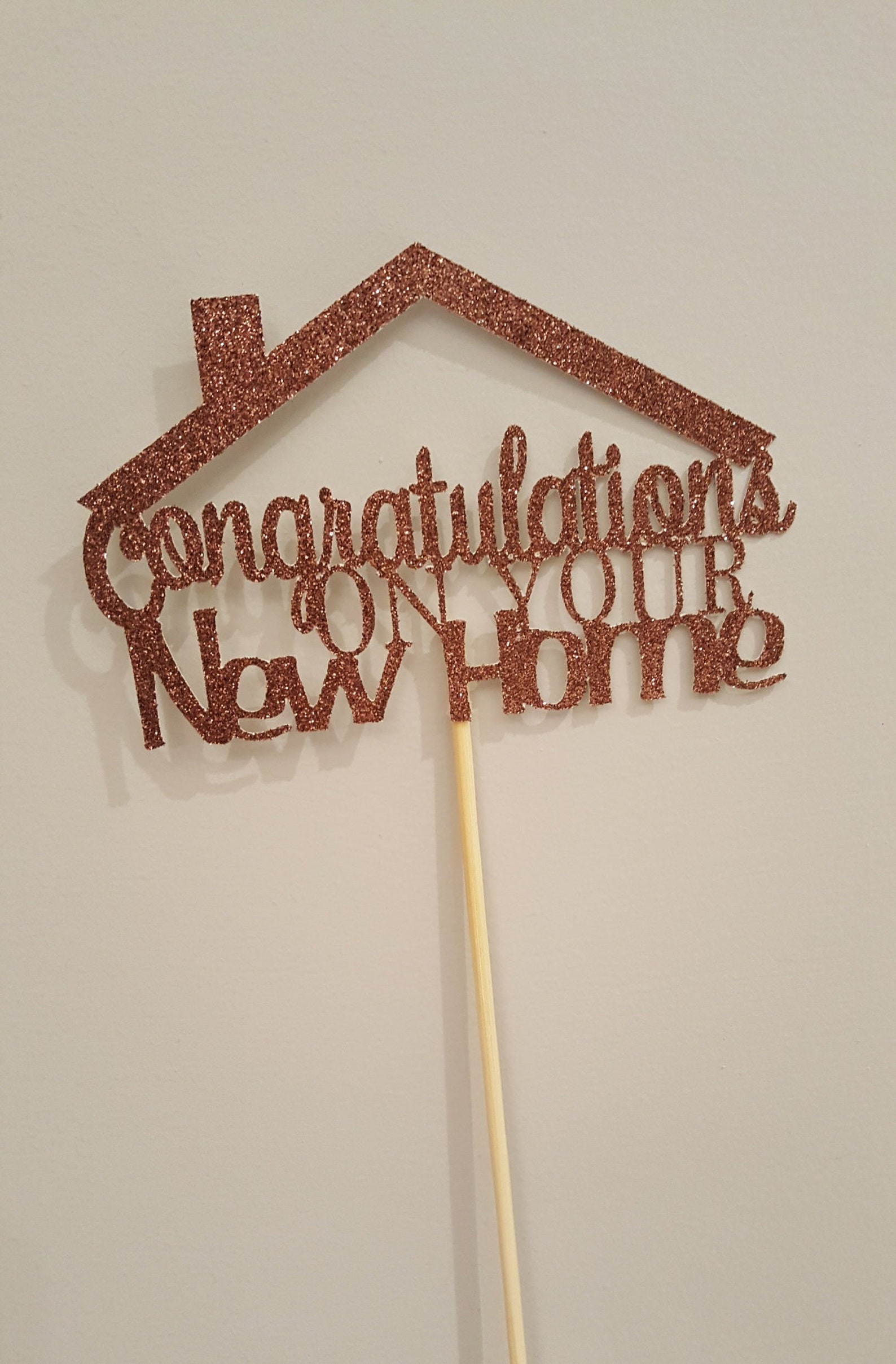 Congratulations on Your New Home Cake Topper - Etsy