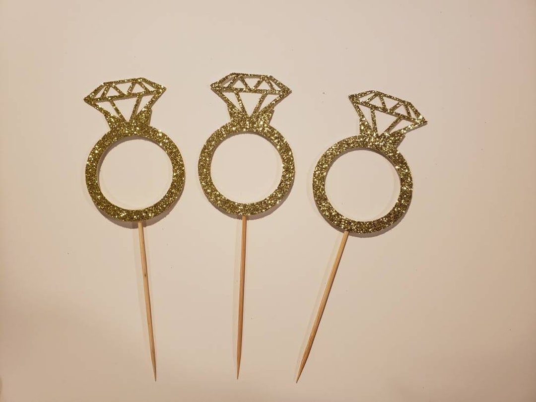 Ring Cupcake Toppers - Etsy