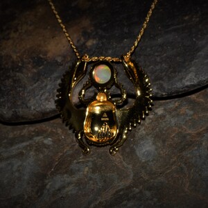 Scarab Amulet Necklace | Wednesday Addams | Siren Bianca | Talisman ...