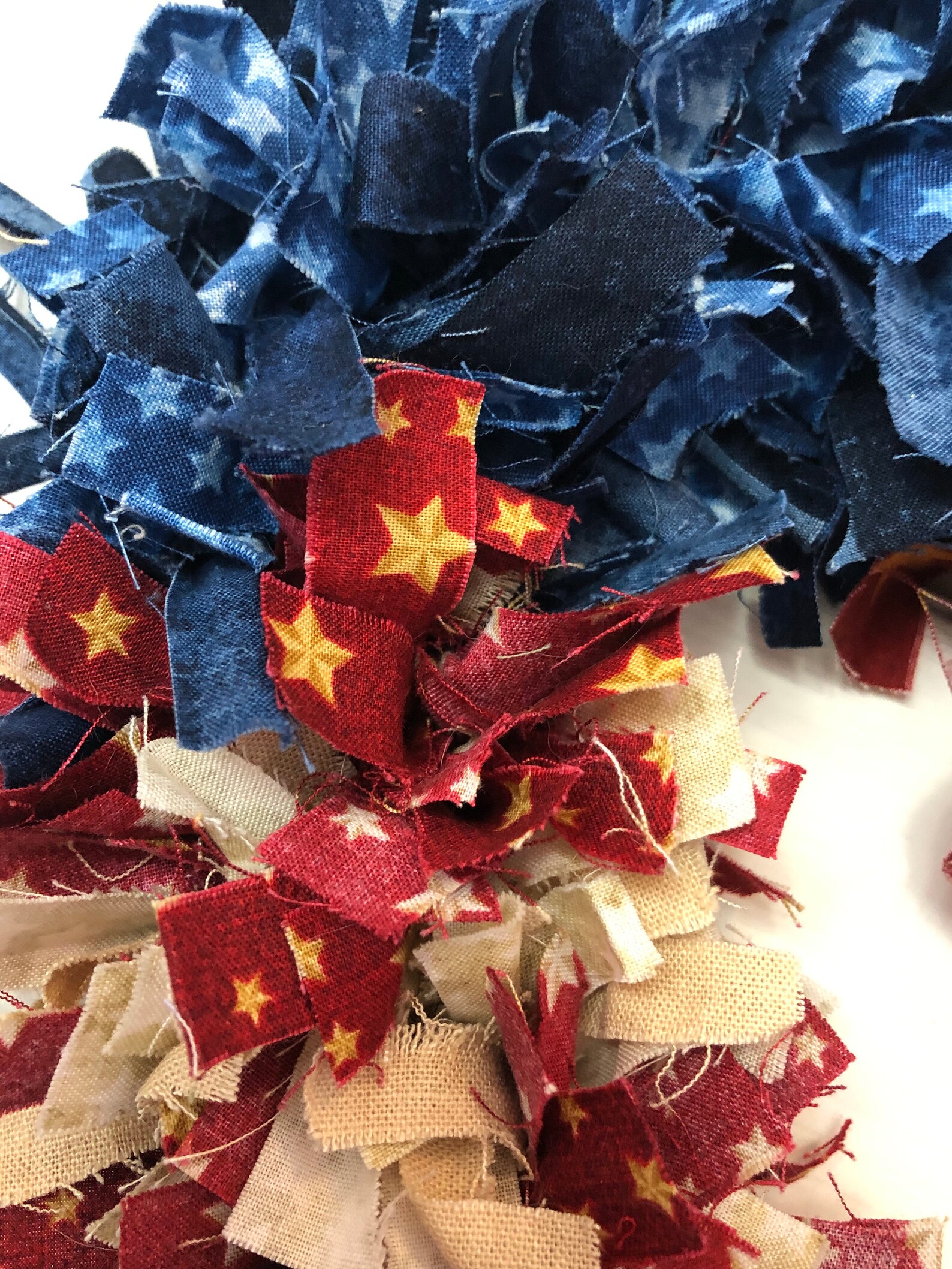 Patriotic Rag Wreath - Etsy