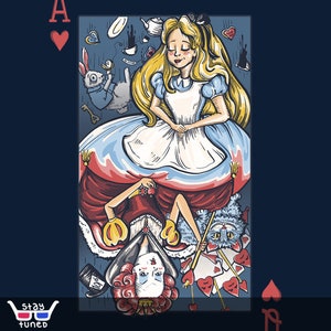 Alice in Wonderland / Queen of Hearts / White Rabbit / Heart / - Etsy