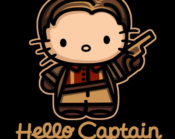Unisex/mens: Hello Captain/ Firefly / Kitty / Cartoons / Captain Mal ...